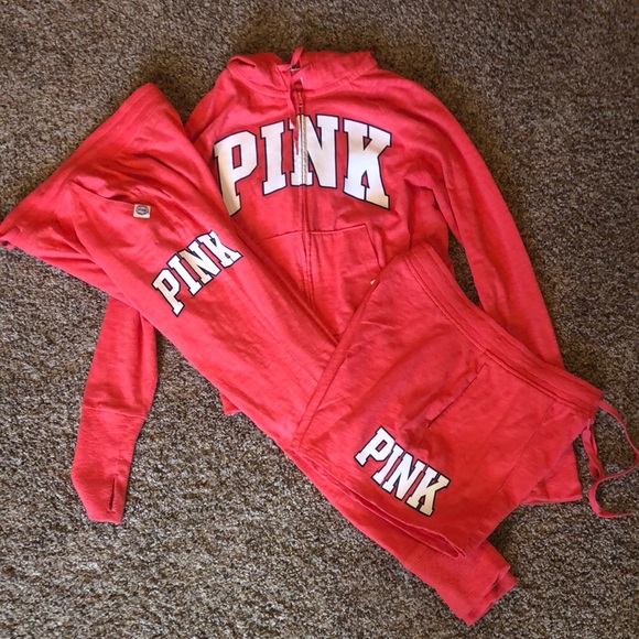 PINK Victoria's Secret | Jackets & Coats | Rare 3 Piece Vs Pink Set ...